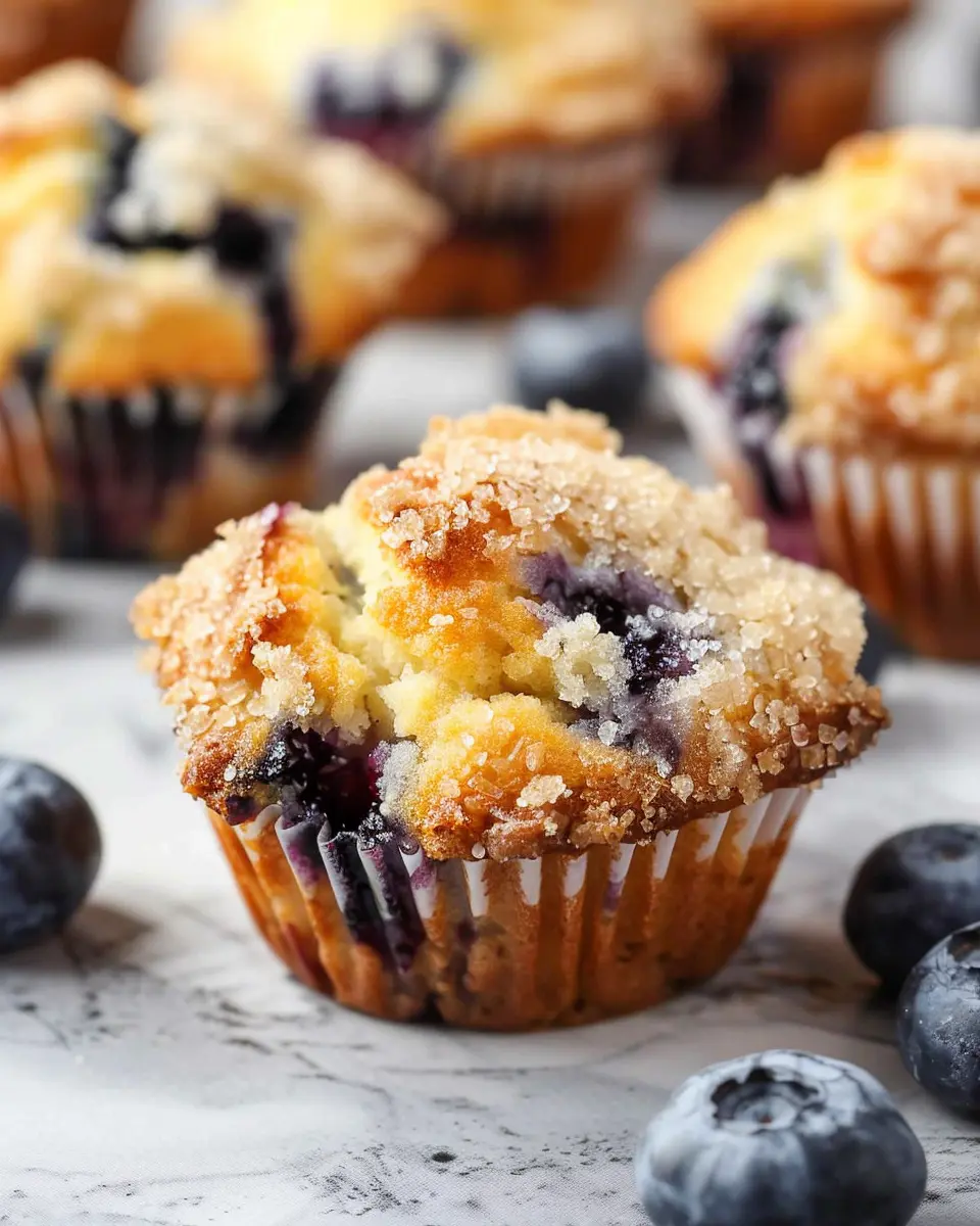 ultimate moist blueberry muffins